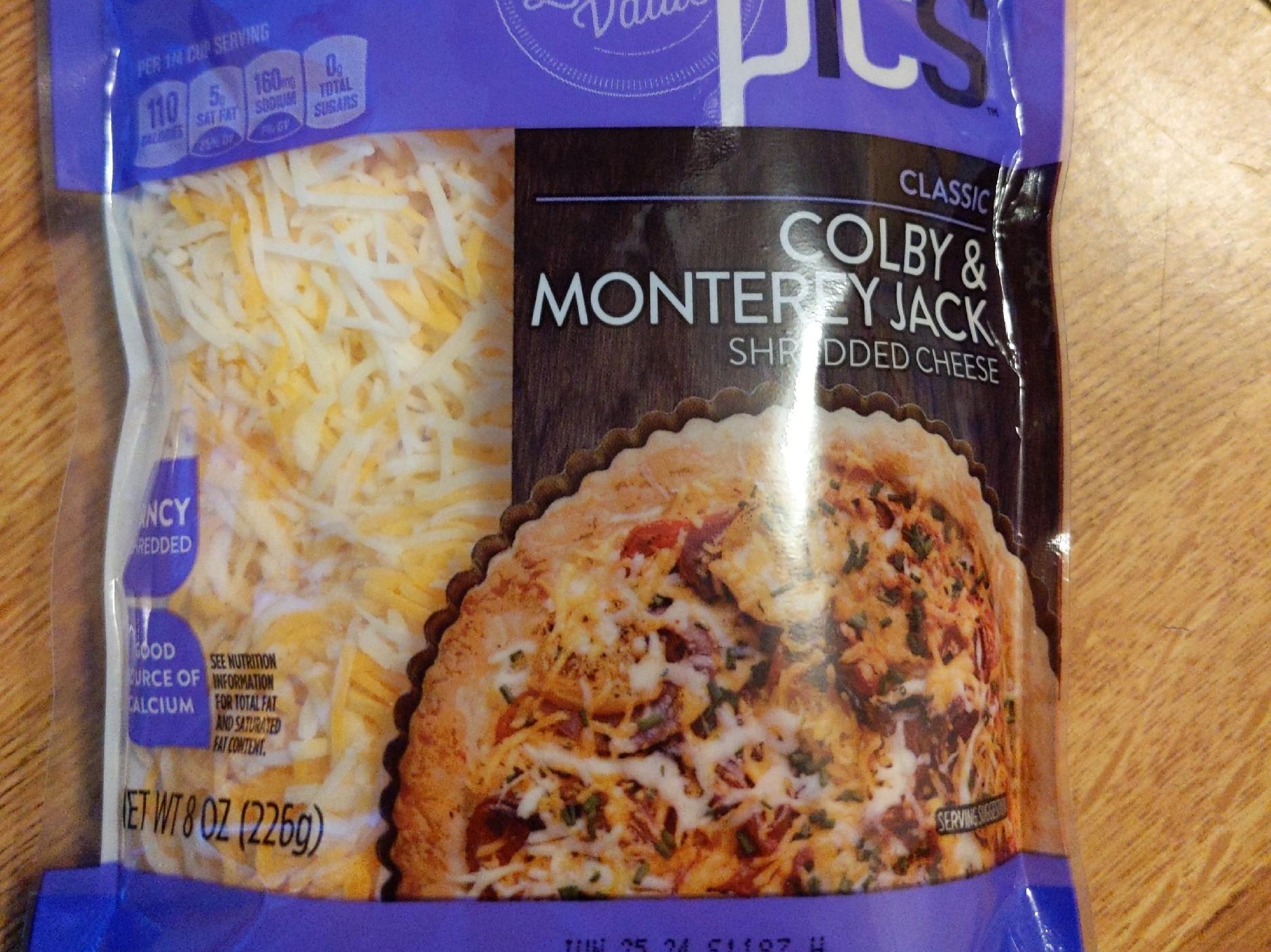 Shredded Cheese, Colby Jack, Classic Nutrition Facts - Eat This Much