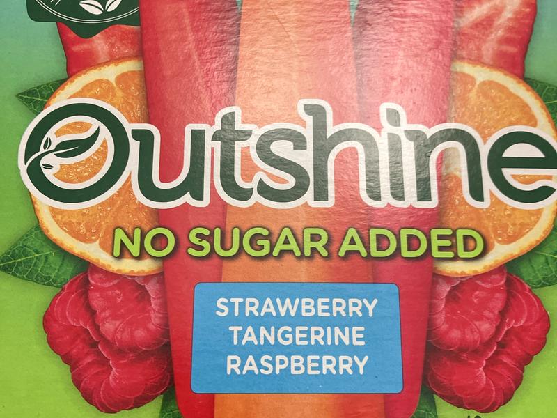Outshine Fruit Ice Pops, No Sugar Added, Strawberry/tangerine/raspberry ...