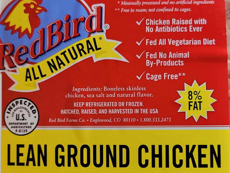 Redbird Lean Ground Chicken Nutrition Facts - Eat This Much