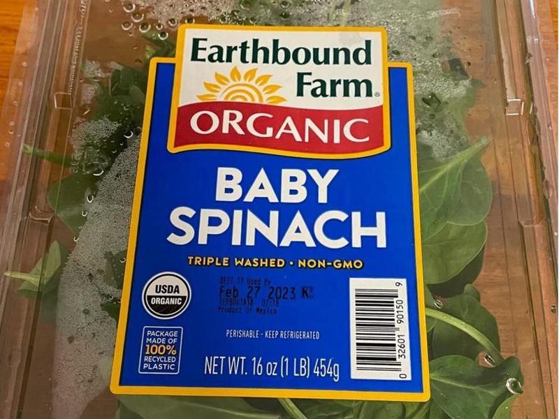 Earthbound Farm Organic Baby Spinach Nutrition Facts - Eat This Much
