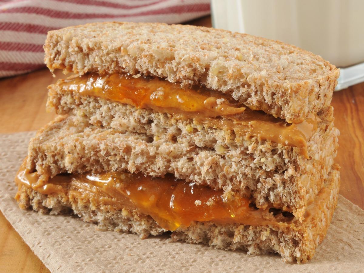 Big PB J Sandwich Recipe And Nutrition Eat This Much
